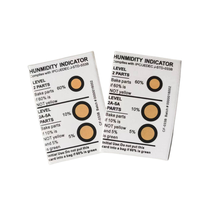 5%-10%-60% Cobalt And Halogen Free Humidity Indicator Card (HIC) Yellow ...
